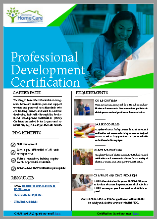 Professional Development Certification | OHCC