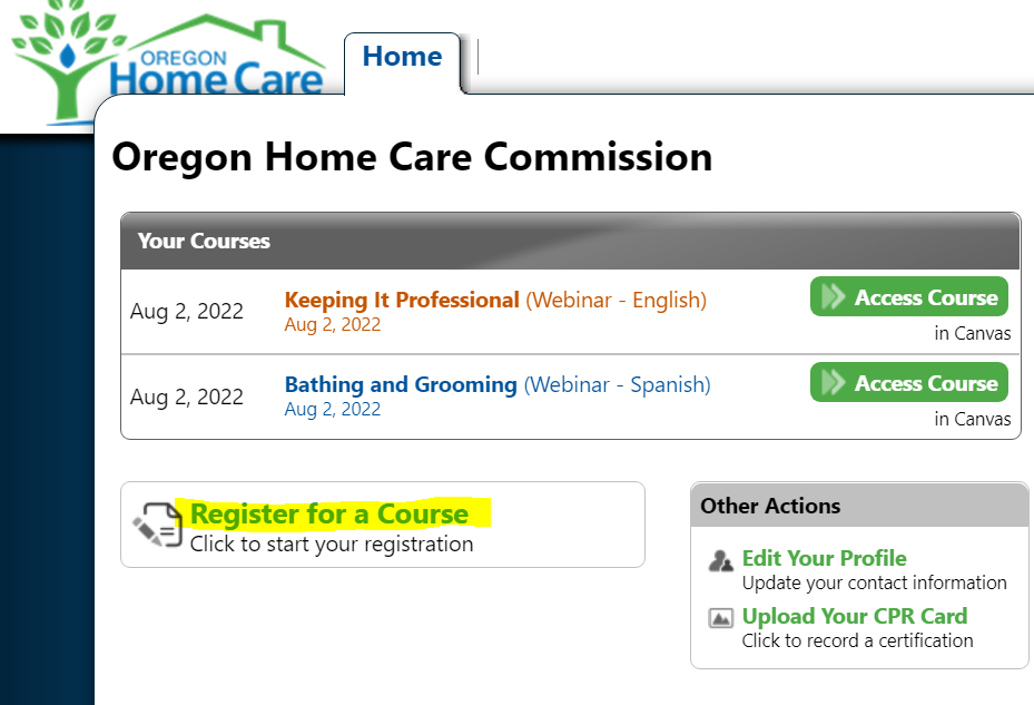 OHCC Certification Training